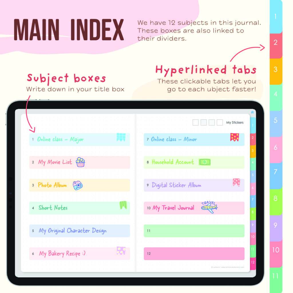 Digital BUJO for Goodnotes | Dot Grid Bullet Journal with Templates ...