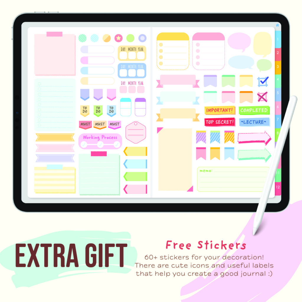 Digital BUJO for Goodnotes | Dot Grid Bullet Journal with Templates ...